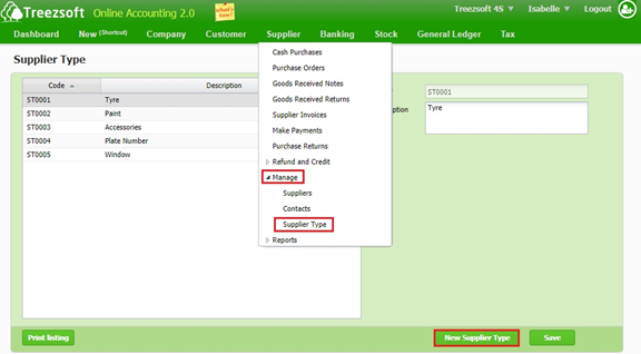 supplier type - How to manage supplier type in Treezsoft? - TreezSoft Blogs