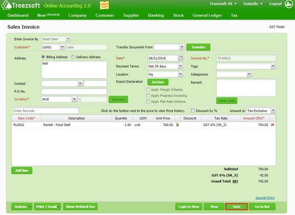 rental - How to handle entry for rental in Treezsoft? - Treezsoft Blog