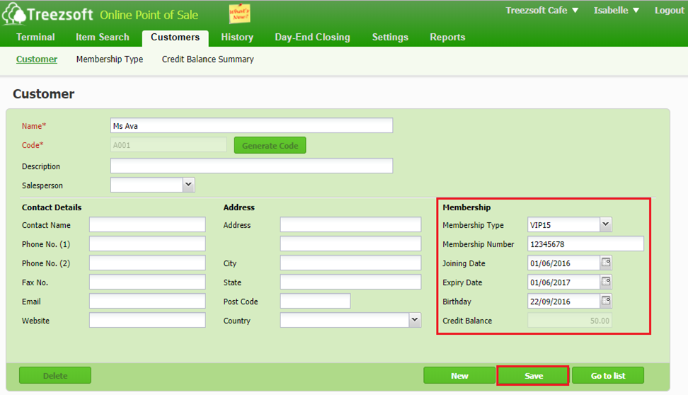 loyalty - POS: How to create loyalty or membership in Treezsoft ...