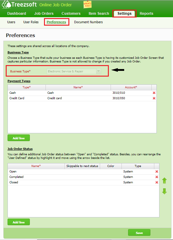 job order - Job Order: How to edit business type? - TreezSoft博客
